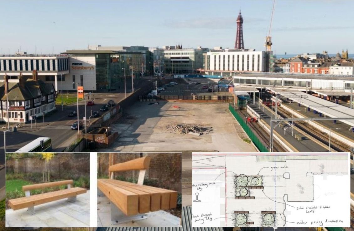 Greenspace and public art revealed as part of £45m Ministry of Defence Blackpool North ...